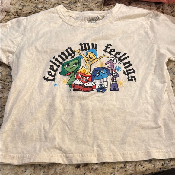 Disney | Tops | Disney Feeling My Feelings Kids Shirt Cream | Poshmark
